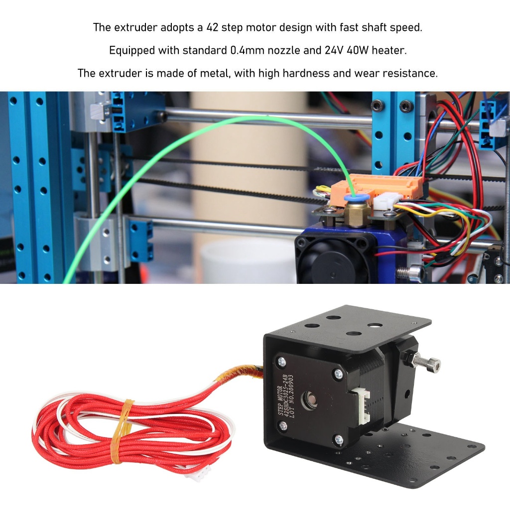 Gemini308 Hot End Extruder 3D เครื่องพิมพ์ Hotend หัวฉีดหัว 0.4 มม. ... Gemini308 Hot End Extruder 3D เครื่องพิมพ์ Hotend หัวฉีดหัว 0.4 มม. ...