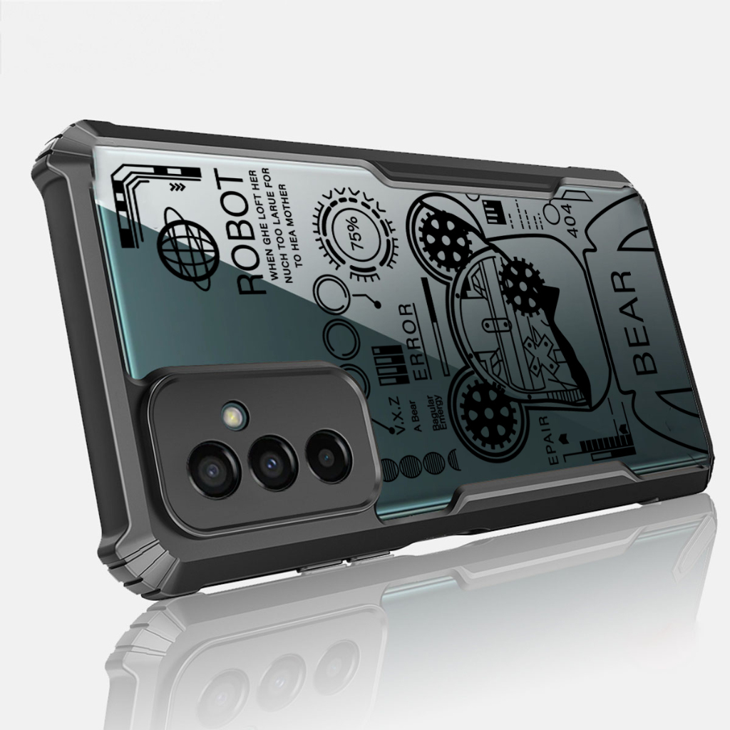 เคสโทรศัพท์มือถือแบบใส กันกระแทก ลายหมีกลไก สําหรับ Samsung S20 S21 FE ...