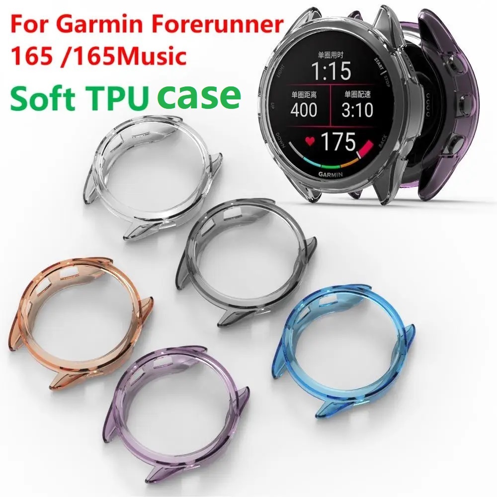 เคสกรอบป้องกัน สําหรับ Protector Frame Case เคส Garmin Forerunner 165 Case Smart watch soft TPU ...