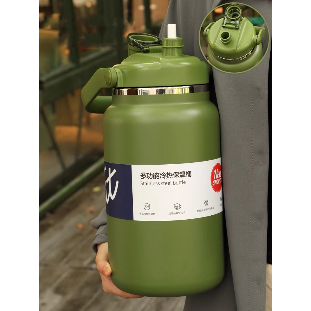 กระบอกน้ํา กระติกน้ำยักต์ เก็บความเย็น4L/4000ml ขวดน้ำเก็บอุณหภูมิ | Shopee Thailand