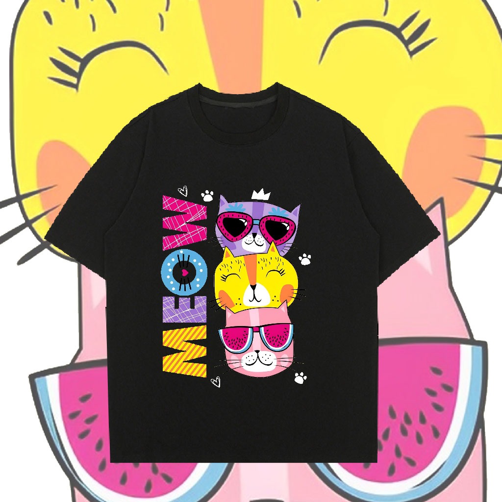 ขายร้อน Meowi Maui Funny Cat Pun on Men's พิมพ์ผ้าฝ้ายแขนสั้น | Shopee ...