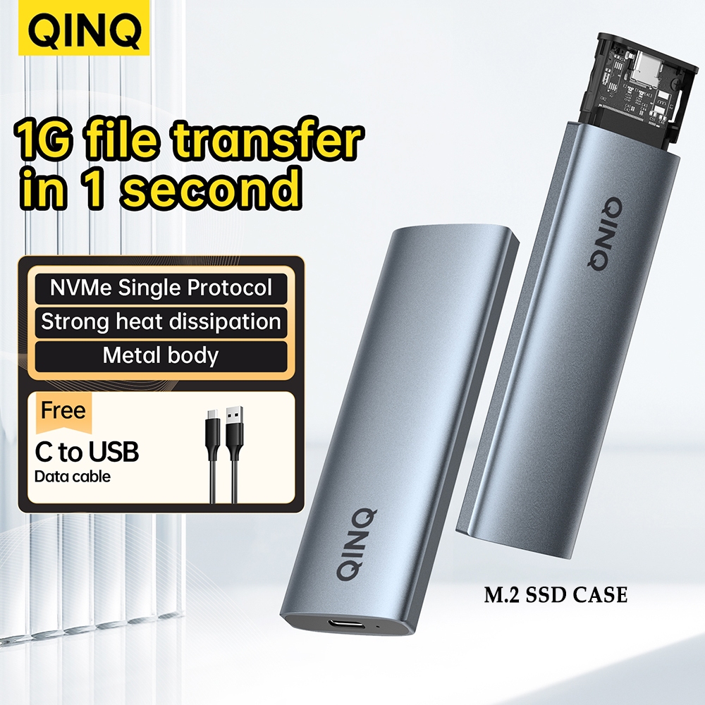 พร้อมส่ง เคสโลหะ QINQ M.2 SSD NVMe protocol USB3.2 Type c | Shopee Thailand