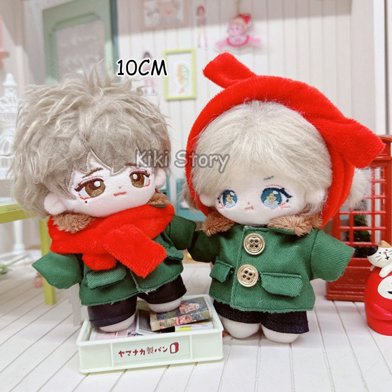 พร้อมส่ง ผ้าพันคอ ผ้าฝ้าย สีเขียว สีแดง 10 ซม. สําหรับตุ๊กตา BJD Labubu ...