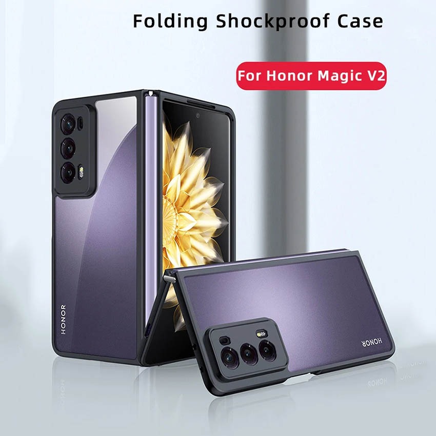 เคสโทรศัพท์มือถือ PC แข็ง ใส กันกระแทก ป้องกันกล้อง สําหรับ Honor Magic V2 Ultimate V2 V2 ...
