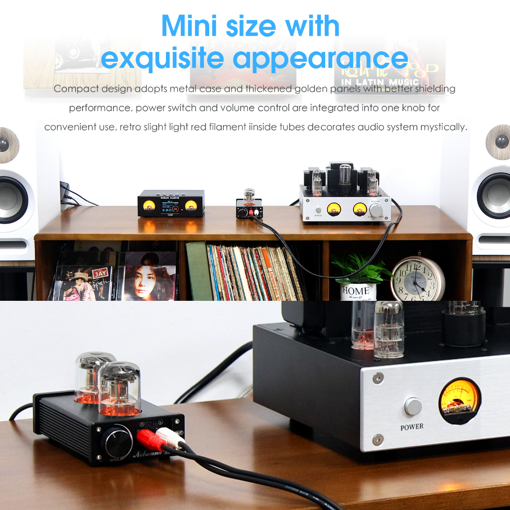 Nobsound E6 เครื่องขยายเสียงสเตอริโอ ท่อสูญญากาศ | Shopee Thailand