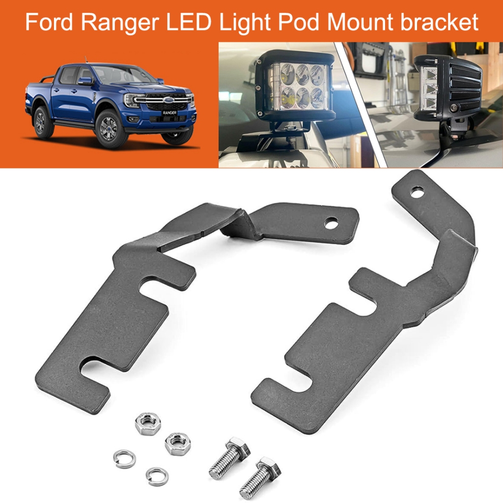 Ford ranger Hood Ditch ไฟ LED Pod Mount bracket Low Profile Mount สําหรับ 2024 2023 2019-2024 ...