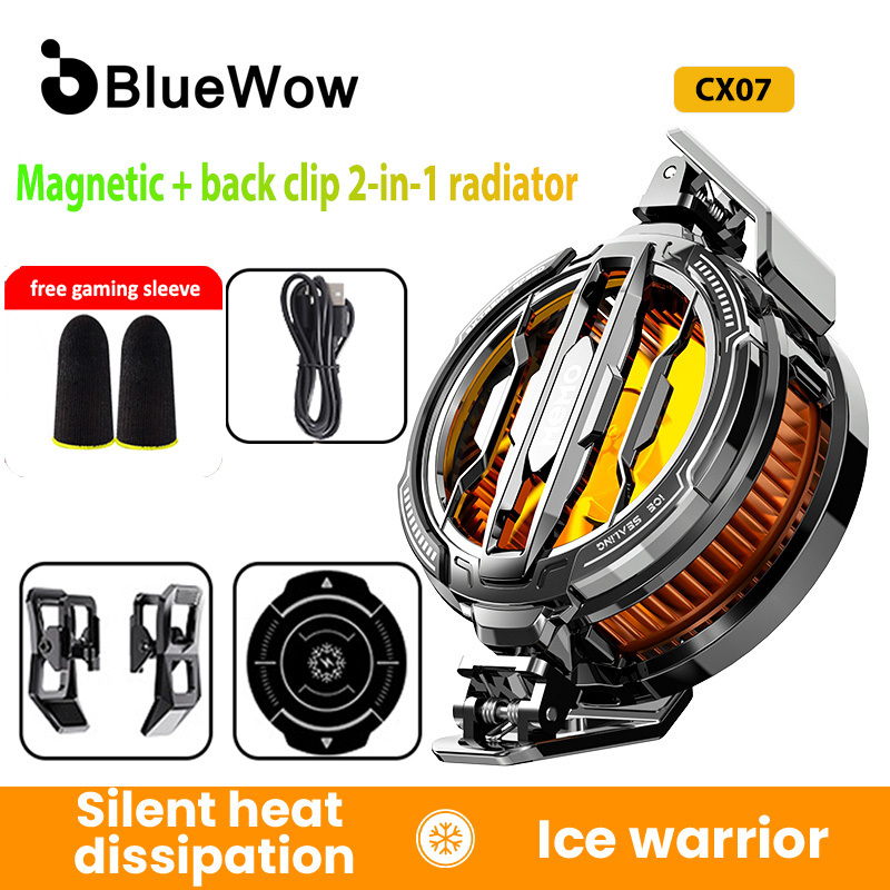 Bluewow CX07 พัดลมระบายความร้อน ฮีตซิงก์ PUGB แบบพกพา สําหรับโทรศัพท์มือถือ | Shopee Thailand