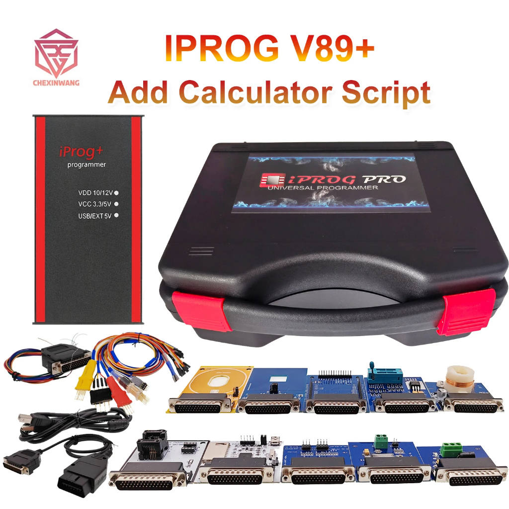 Iprog V89 Pro Iprog+ V87 เต็มรูปแบบ พร้อมอะแดปเตอร์โพรบ รองรับ IMMO ...