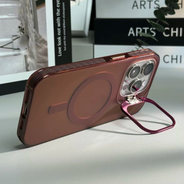 【chameleon case/Matte acrylic hard case/Phone stand/Cherry Red】เคส ...
