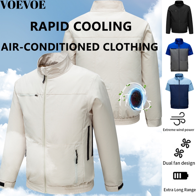 【VOEVOE】เสื้อแจ็กเก็ต กันแดด ปรับอากาศ ระบายความร้อน เหมาะกับใส่ทํางาน ...