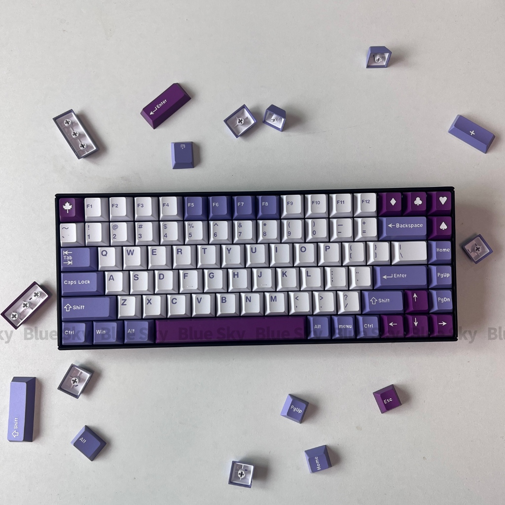 【Blue Sky】GMK theme Tuzi keycaps/Double shot/Cherry profile ABS ...