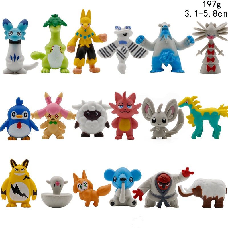 18 ชิ้น/เซ็ต Palworld Action Figure ของเล่นตุ๊กตา Grizzbolt Lamball ...