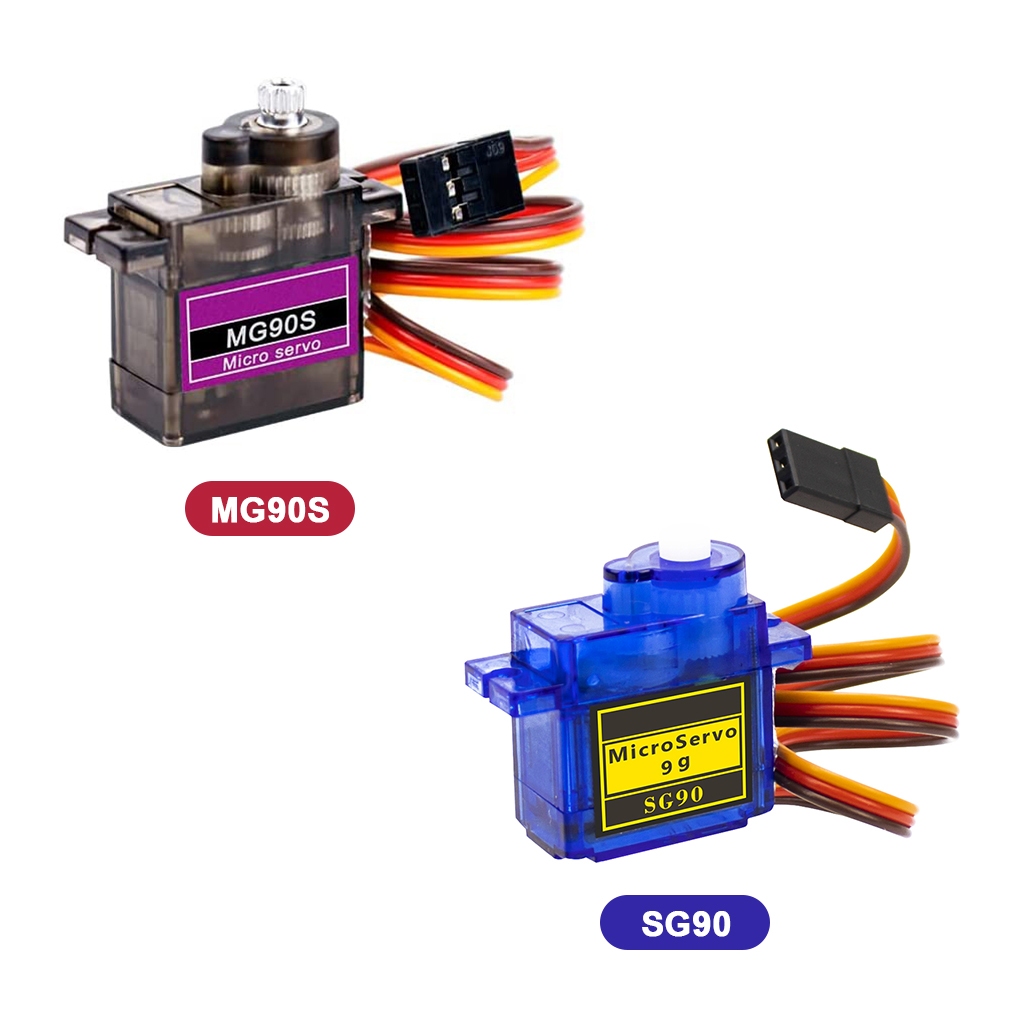 เซอร์โวมอเตอร์ ขนาดเล็ก SG90 MG90 9G 180° เครื่องบินบังคับ สําหรับหุ่น ...