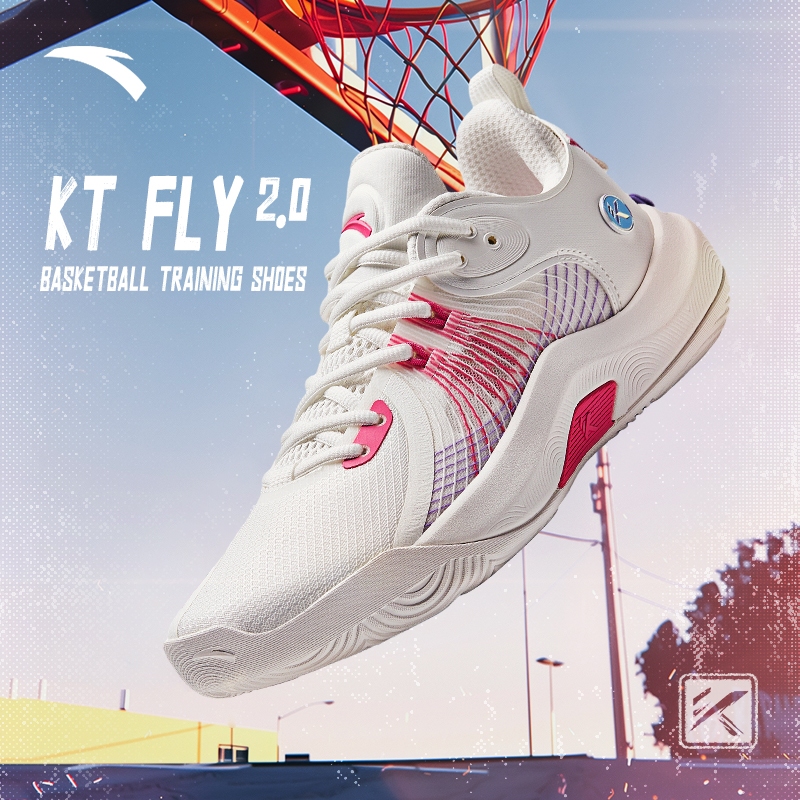 ANTA KT FLY 2.0 รองเท้าบาสเกตบอลสำหรับผู้ชาย มีเบาะรอง ระบายอากาศ ทนทาน ...