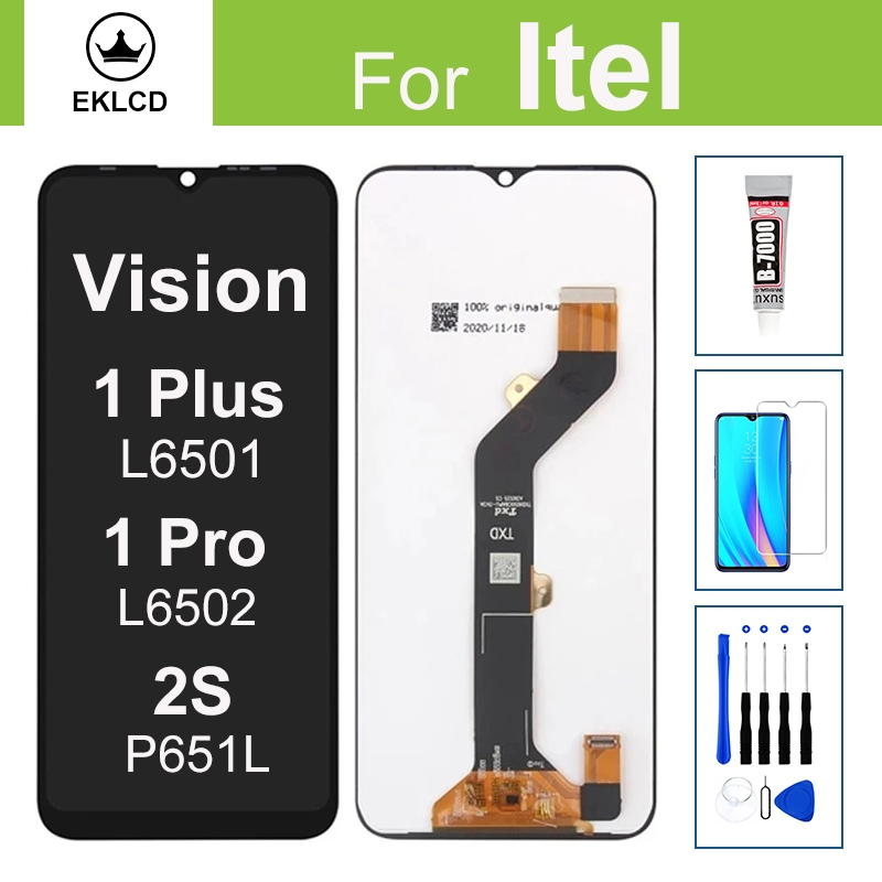 หน้าจอสําหรับ Itel Vision 1 Pro 1Plus 2S L6501 P651L L6502 จอแสดงผล LCD ...