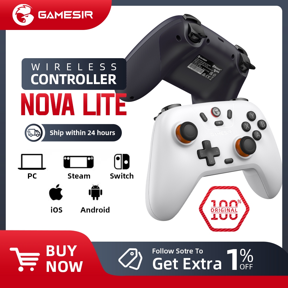 Gamesir T4 Nova Lite จอยเกมบลูทูธไร้สาย พร้อมเอฟเฟคฮอลล์ สําหรับ ...