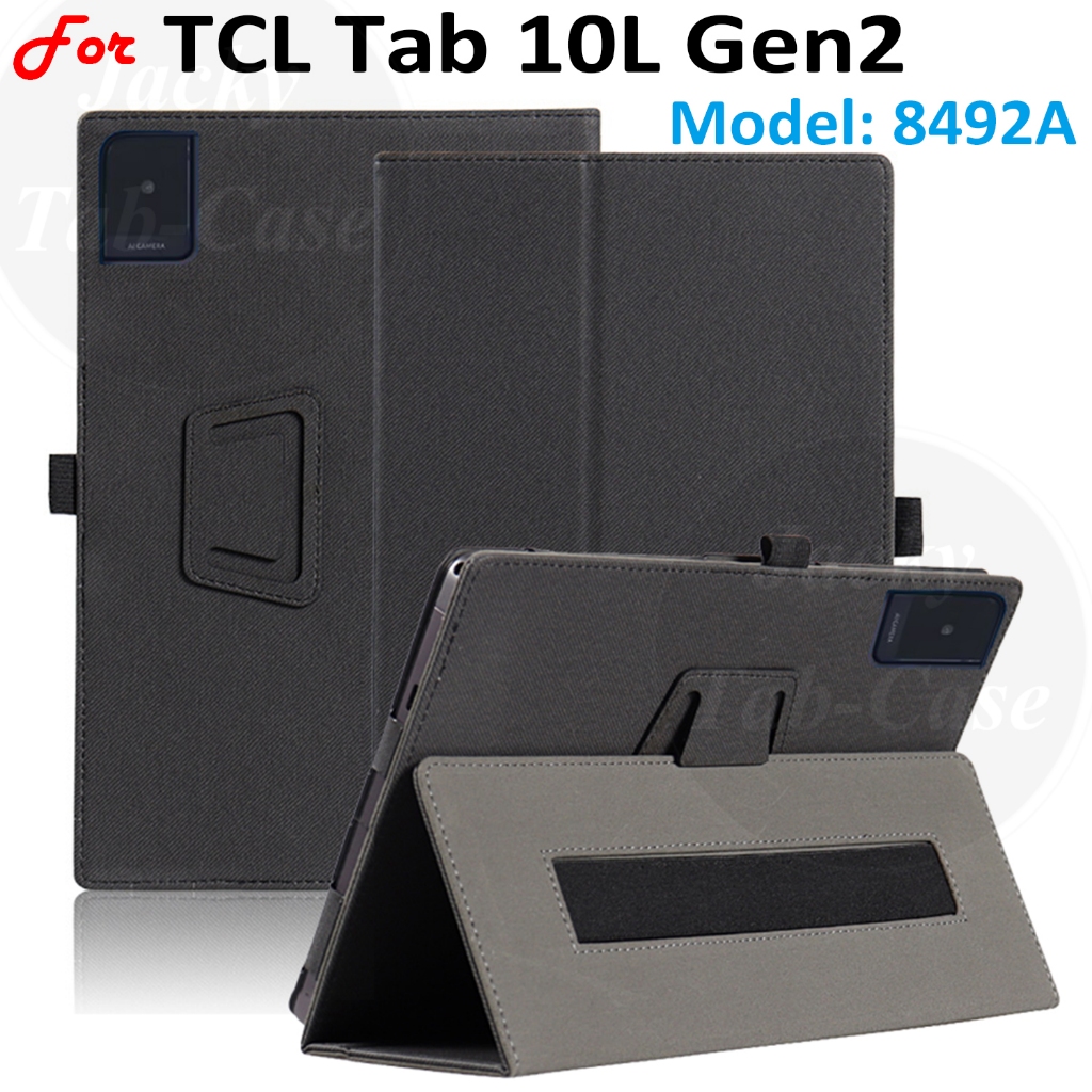 เคสแท็บเล็ตหนัง PU แบบฝาพับ พร้อมขาตั้ง สําหรับ TCL Tab 10L Gen2 8492A TAB10L รุ่นที่ 2 10.1 ...