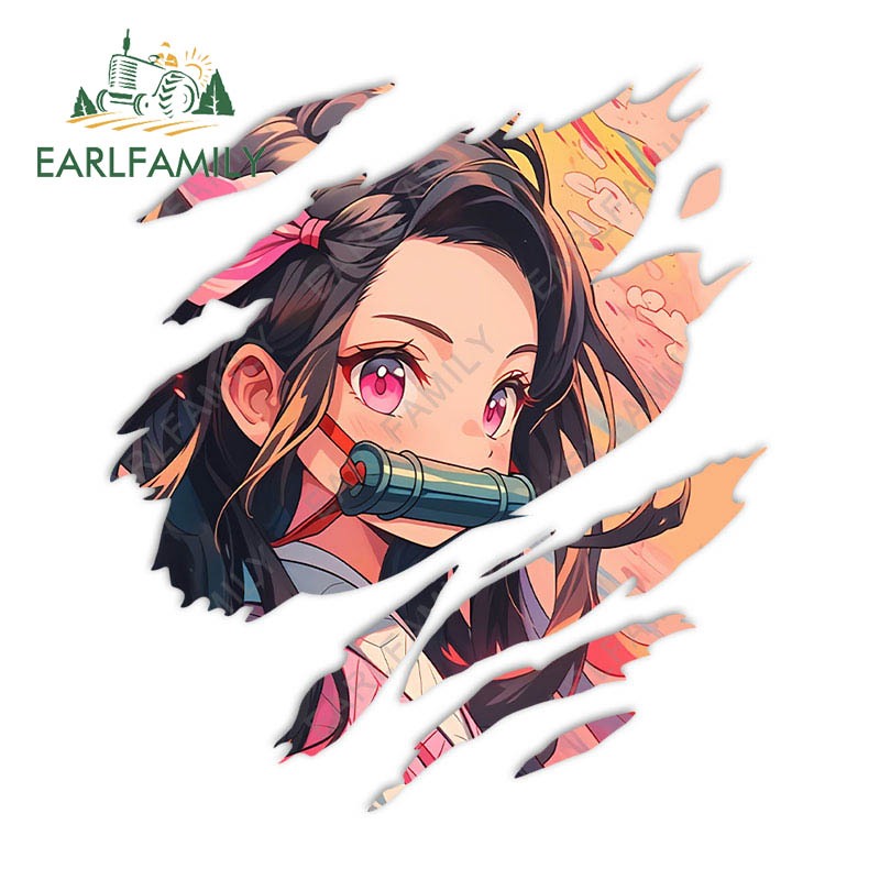 Earlfamily สติกเกอร์ ลายอนิเมะ Demon Sayler Tear 13 ซม. กันน้ํา สําหรับ ...