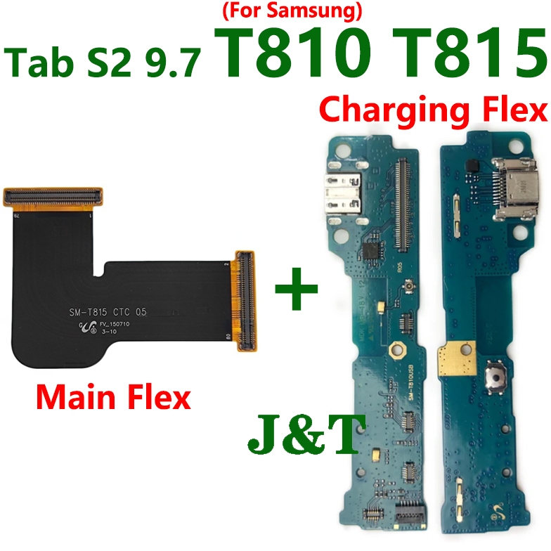 Fast ชาร์จเมนบอร์ดหลัก Connector Flex สําหรับ Samsung Tab S2 9.7 T810 T815 T813 T817 T819 ...