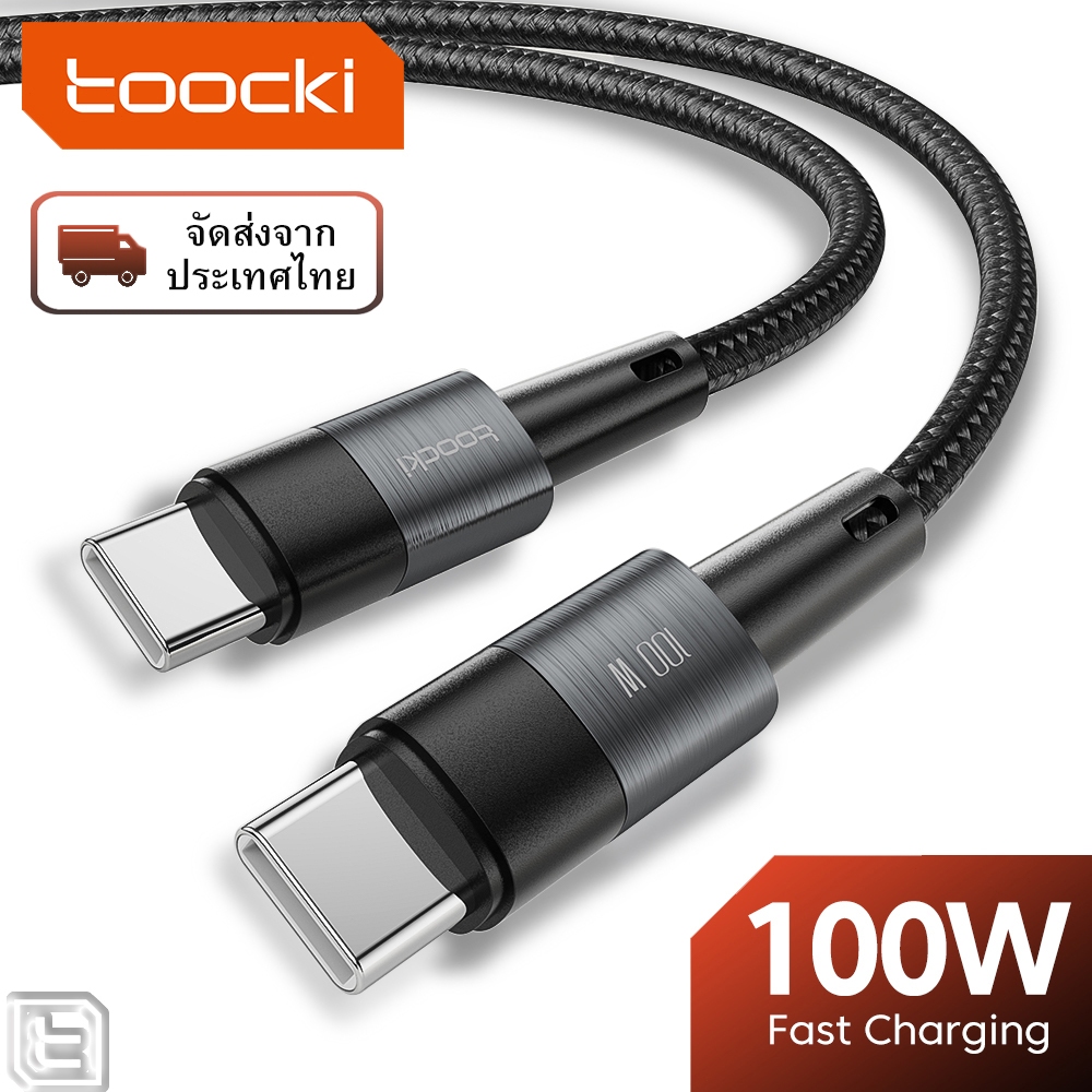 Toocki 100W USB C สายชาร์จเร็ว Type C ถึง Type C ชาร์จเร็ว สายข้อมูล ...