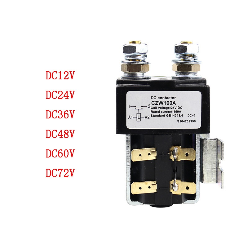 100A DC Contactor CZW100A รีเลย์ 12V 24V 36V 48V 72V สําหรับรถยนต์ไฟฟ้า ...