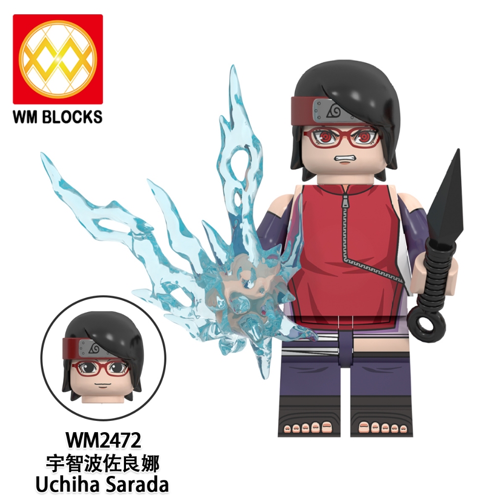 ของเล่นตัวต่อฟิกเกอร์ นารูโตะ โบรูโตะ Akatsuki Kaguya Kimimaro Uchiha ...