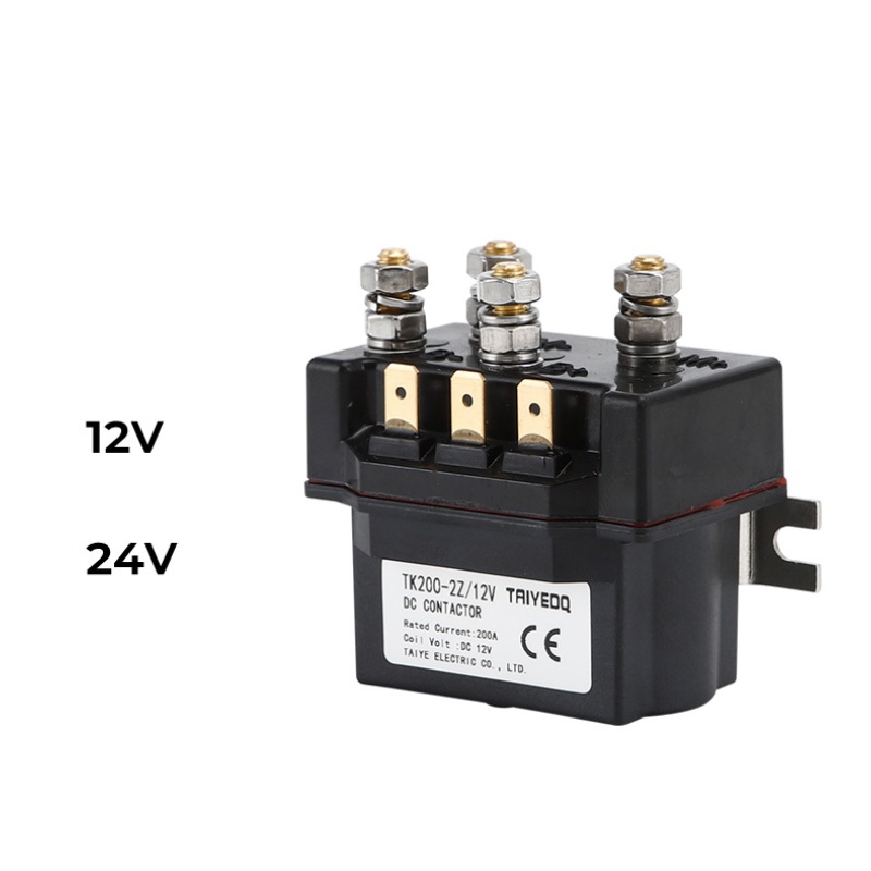 DC Contactor of Electric Winch Forward and Reverse Transfer Contactors 12V 24V 200A TK200-2Z ...