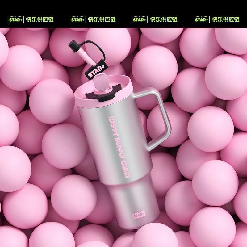 [สินค้าใหม่] star+ แก้วน้ําพลาสติก ขนาดใหญ่ จุน้ําได้เยอะ ลายดาว และ ...
