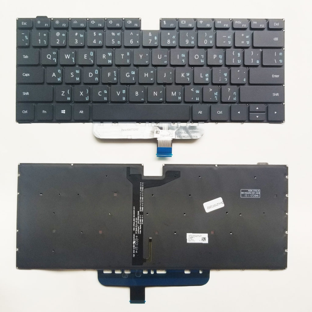 คีย์บอร์ด พร้อมไฟแบ็คไลท์ สําหรับ(LED) Honor MagicBook 15 14 Pro Huawei MateBook D15 D14 BoD ...