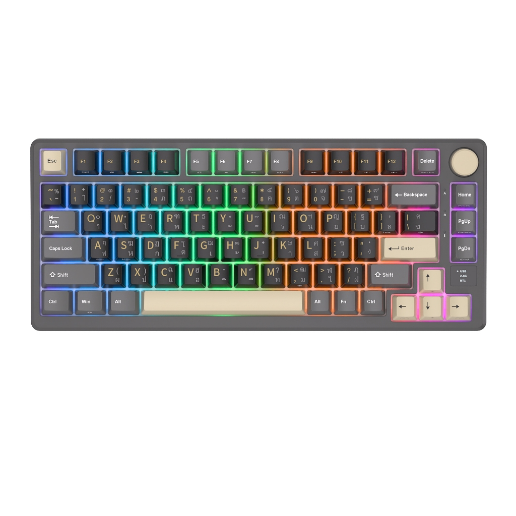 Rk Royal Kludge RKM75 75% คีย์บอร์ดไร้สายบลูทูธ 2.4GHz | Shopee Thailand