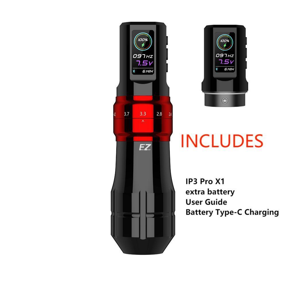 Ez P3Pro ปากกาสักแบตเตอรี่ไร้สาย ปรับความยาวจังหวะได้ อายุการใช้งานยาวนาน พาวเวอร์ซัพพลาย แบบ ...