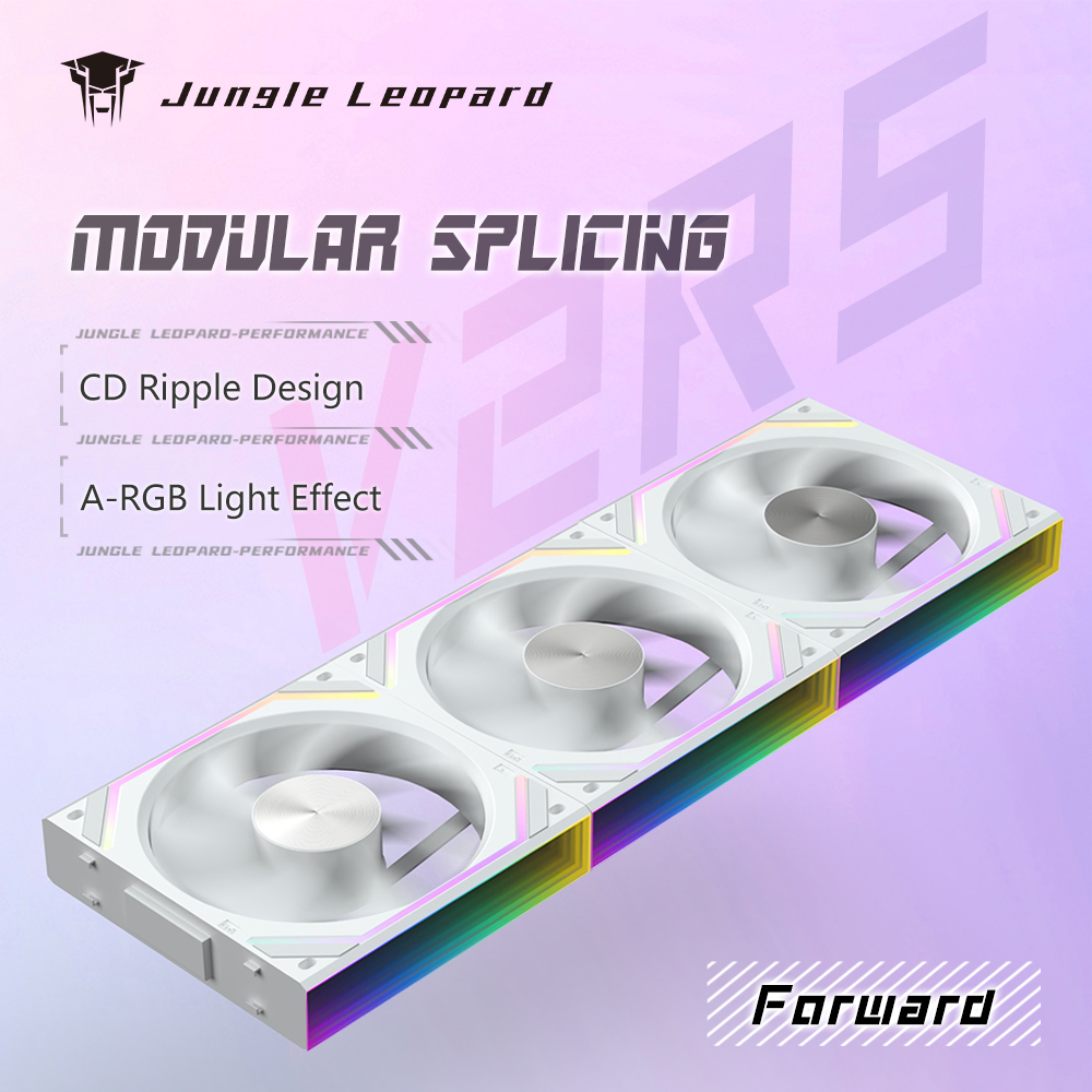 Jungle Leopard Interstellar V2 RS CPU บล็อกพัดลม ARGB 120 มม.สีขาว ...