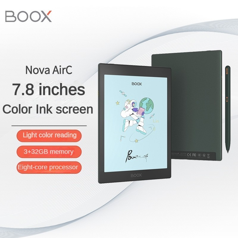 BOOX nova Air C หน้าจอหมึกสี7.8นิ้ว e-reader 32GB [จัดส่งในวันเดียวกัน ...