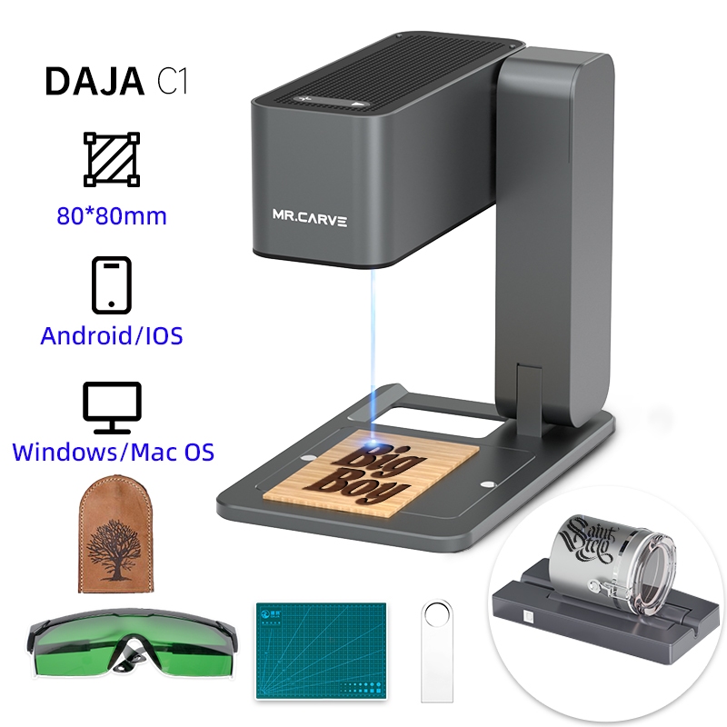 DAJA C1 Engraver Machine Laser Painted-metal Non-metallic High-speed ...