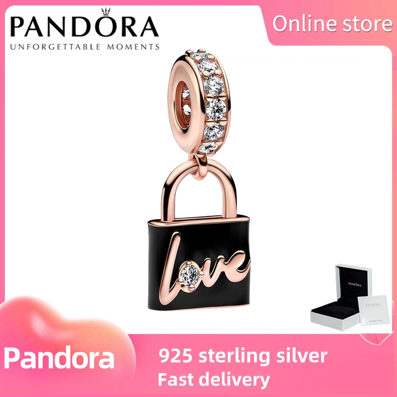 100% ของแท้ เงินสเตอร์ลิง S925 PANDORA [ 782508 C01]เสน่ห์ห้อยล็อคความ ...