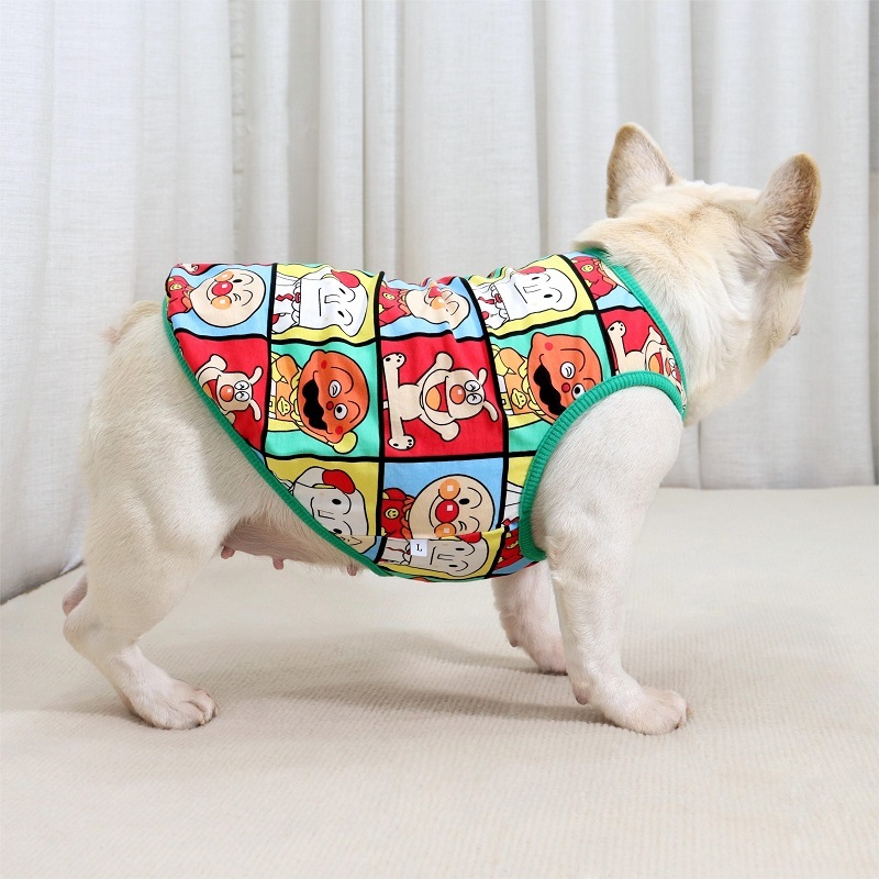 GOU-HOME เสื้อหมา ผ้าฝ้าย แบบบาง ป้องกันขนร่วง กันรอยขีดข่วน สไตล์ ...