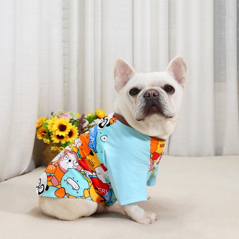 GOU-HOME เสื้อหมา แบบบาง ป้องกันขนร่วง กันรอยขีดข่วน สไตล์ฝรั่งเศส ...