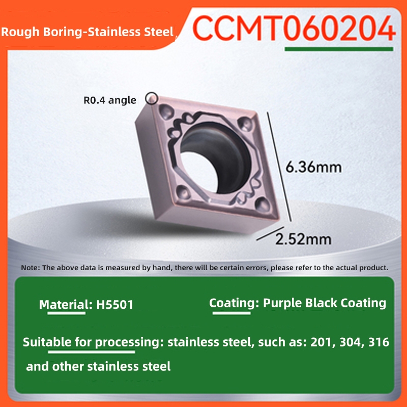 เม็ดมีดกลึงคาร์ไบด์ CNC สําหรับเครื่องกลึงโลหะ CCMT060204 Ccmt09t308 ...