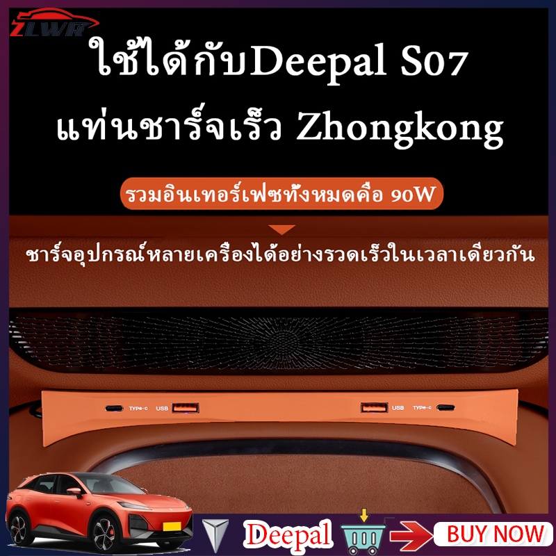 ZLWR เหมาะสำหรับ Deepal S07 Central Control USB Charger แท่นขยาย Super ...