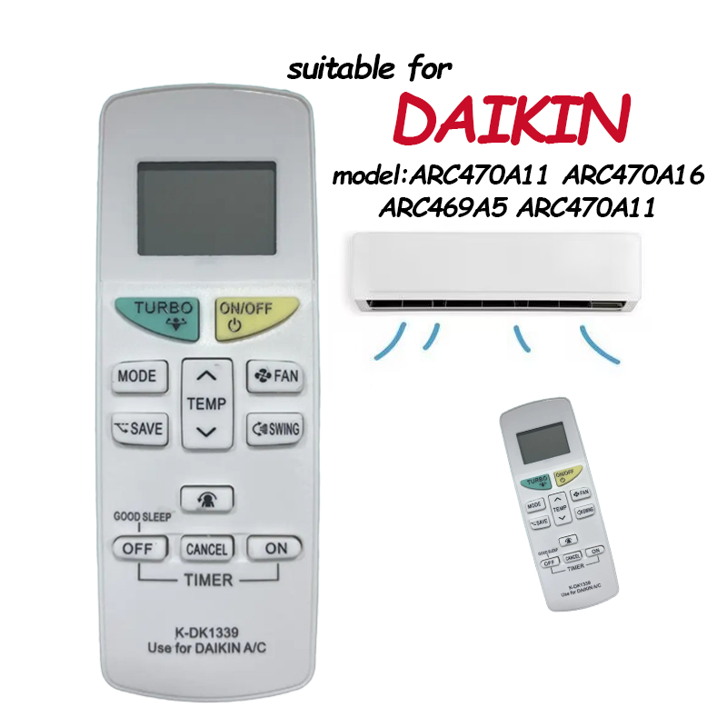 Remote รีโมทแอร์ Daikin รุ่น K-DK139 ARC470A11 ARC470A16 ARC469A5 | Shopee Thailand