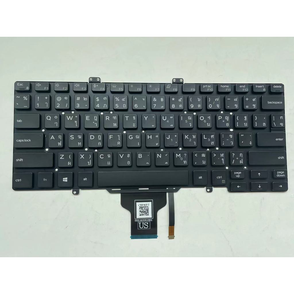 คีย์บอร์ดแบ็คไลท์ สําหรับ DELL(LED) Latitude 3400 5400 5400 5401 5410 ...