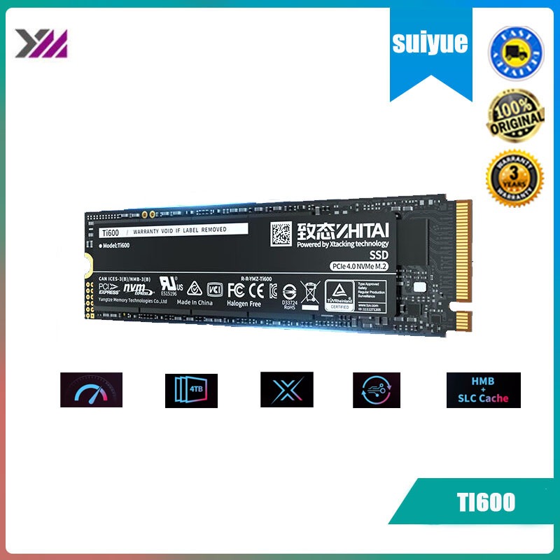 Zhitai Ti600 โซลิดสเตทไดรฟ์ SSD 500GB 1TB 2TB M.2 สําหรับแล็ปท็อป | Shopee Thailand