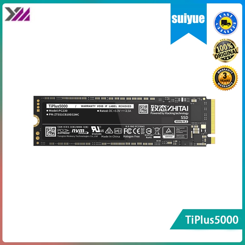 Zhitai TiPlus5000 โซลิดสเตทไดรฟ์ SSD 512GB 1TBV 2TB สําหรับแล็ปท็อป | Shopee Thailand