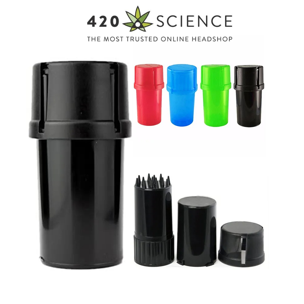 1 Pcs MED Container Stash Jar&Grinder เครื่องบดสมุนไพร ที่บดสมุนไพร ...
