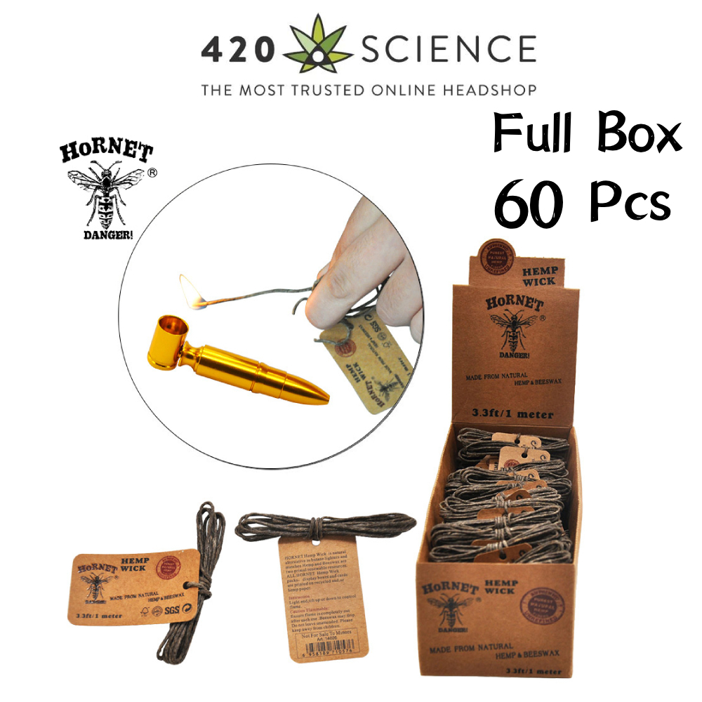 (ขายส่ง!! ยกกล่อง 60 ชิ้น) Hornet Natural Beeswax Rope Wick Rope ...