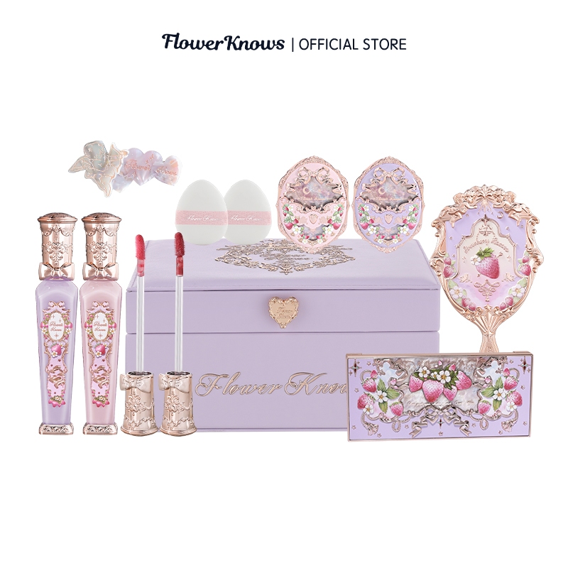 Flower Knows ชุดของขวัญ สตรอเบอร์รี่ โรโก้ สีม่วง ลายดอกไม้ | Shopee ...