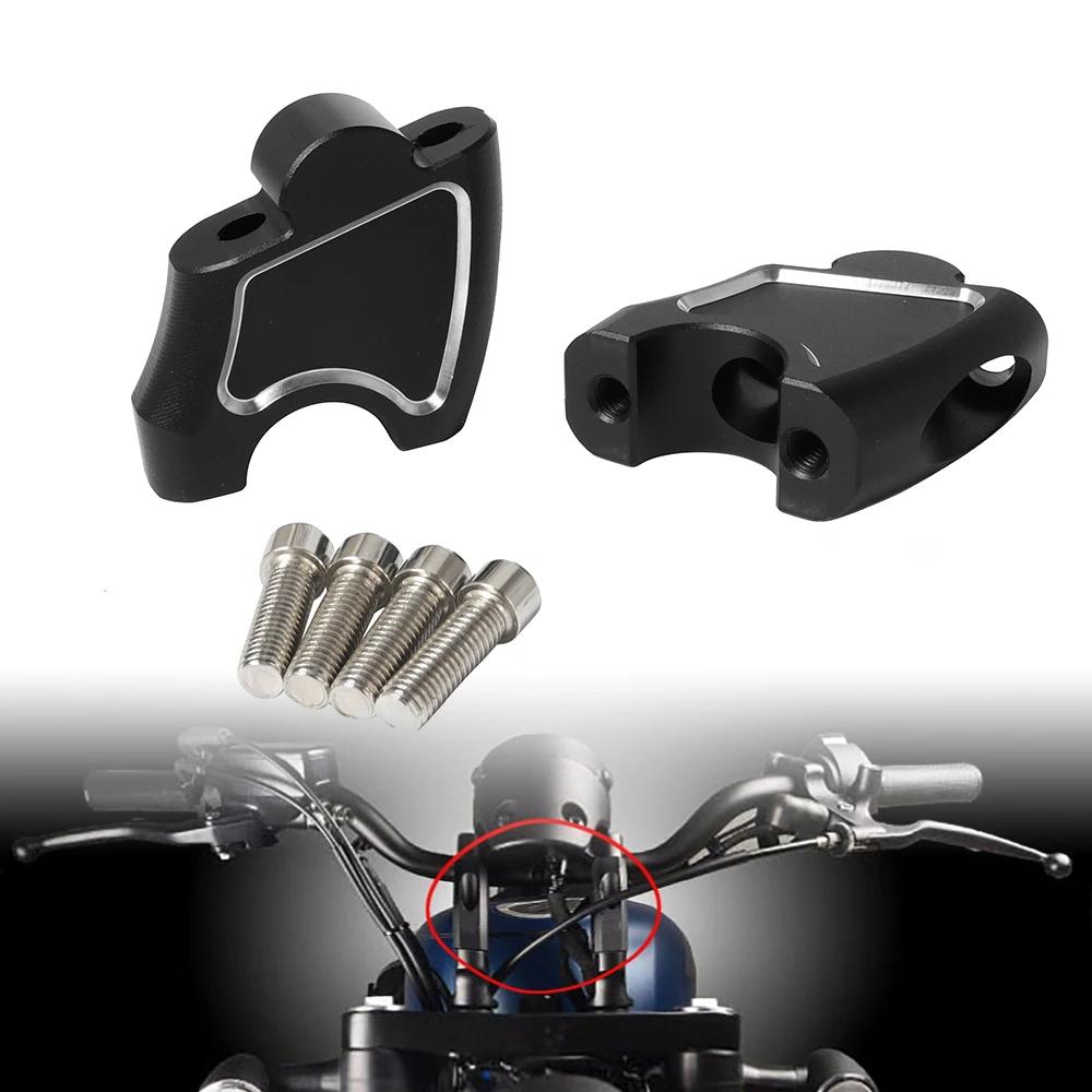 แคลมป์ยกแฮนด์บาร์รถจักรยานยนต์ สําหรับ honda rebel 500 300 1100 riser ...