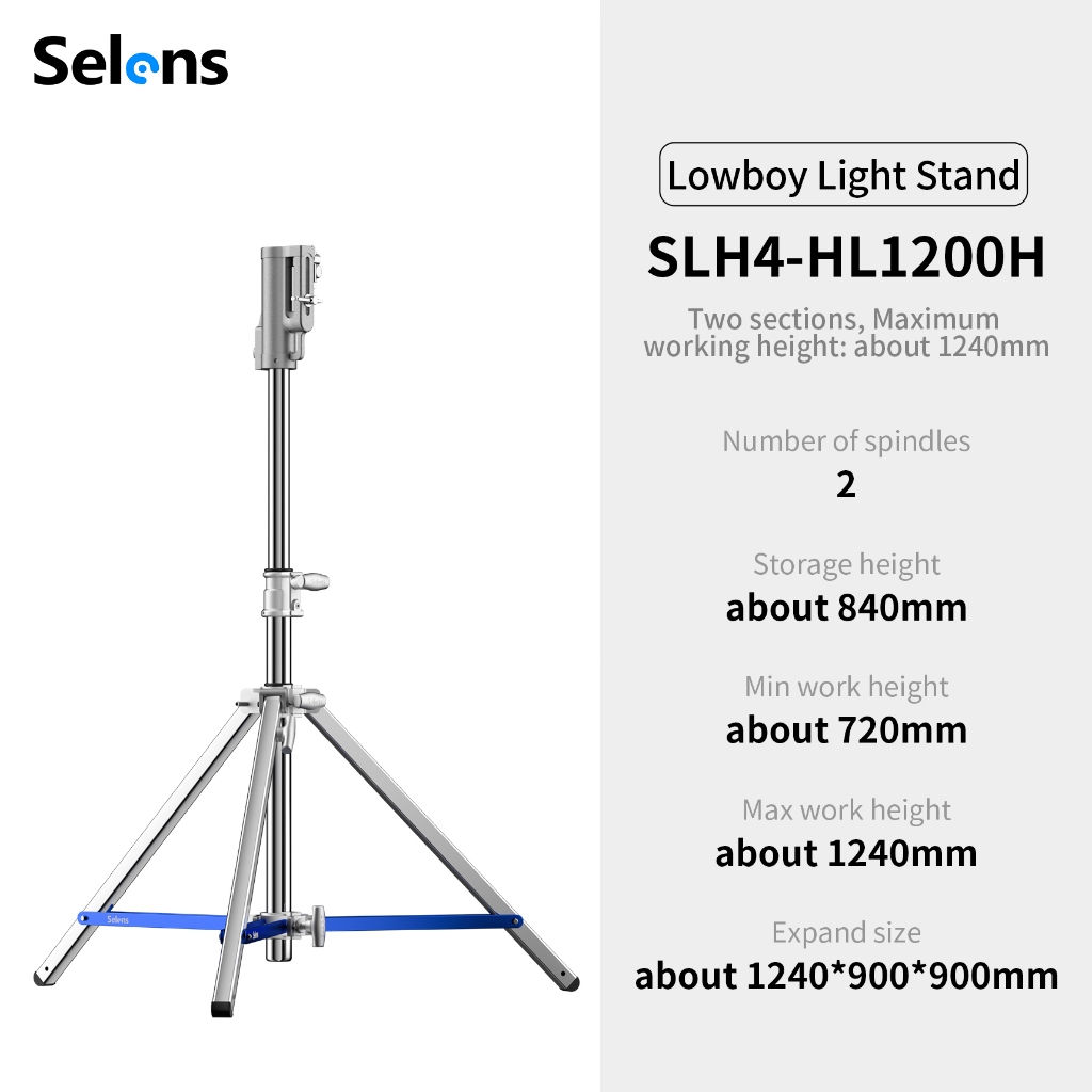 Selens Lowboy Light Stand ขาตั้งกล้องโลหะ สําหรับถ่ายภาพสตูดิโอ | Shopee Thailand