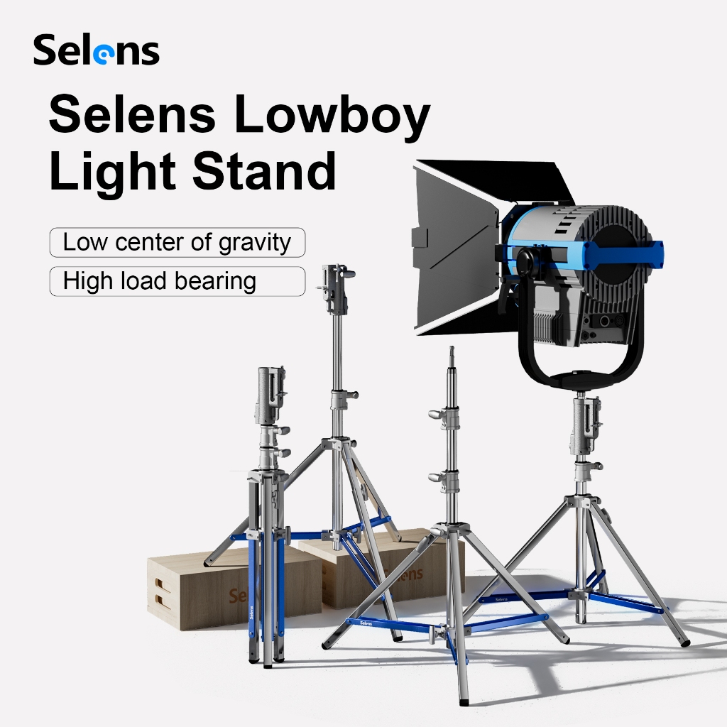 Selens Lowboy Light Stand ขาตั้งกล้องโลหะ สําหรับถ่ายภาพสตูดิโอ | Shopee Thailand