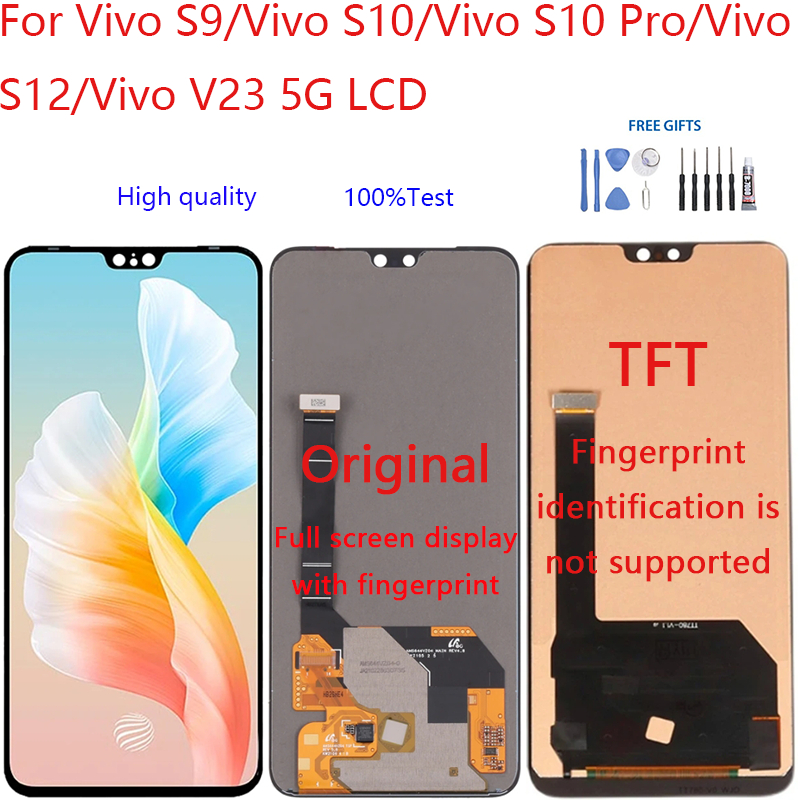 อะไหล่หน้าจอสัมผัสดิจิทัล LCD แบบเปลี่ยน สําหรับ Vivo S9 Vivo S10 Vivo S10 Pro Vivo S12 Vivo V23 ...